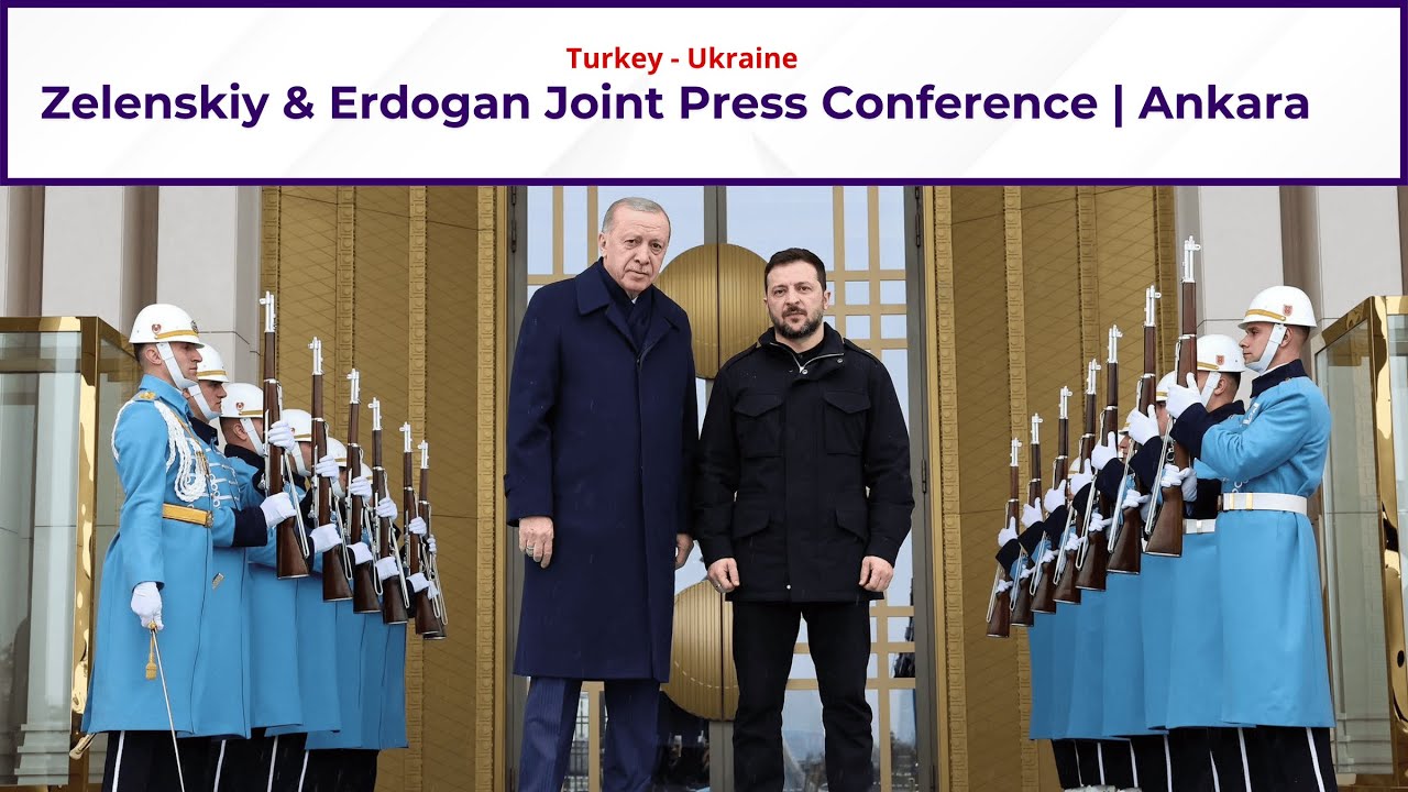 Live: Zelenskiy & Erdogan Joint Press Conference in Ankara | Turkey ...