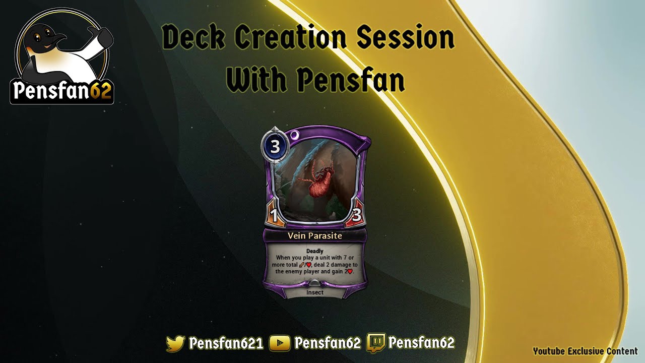 Deck Cration Session with Pensfan - Vein Parasite - YouTube