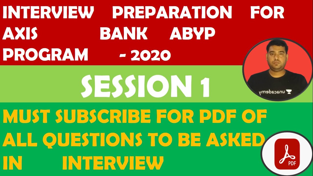 INTERVIEW PREPARATION FOR AXIS BANK ABYP PROGRAM 2020||||PREVIOUS YEAR ...