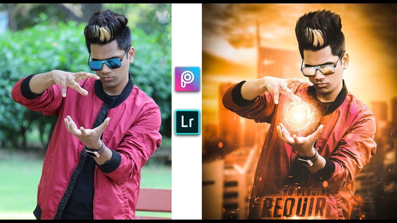 FUTURISTIC Fire Ball Photo editing tutorial in picsart || Viral photo ...