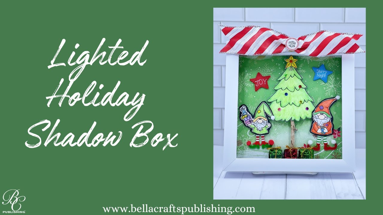Lighted Holiday Shadow Box - YouTube