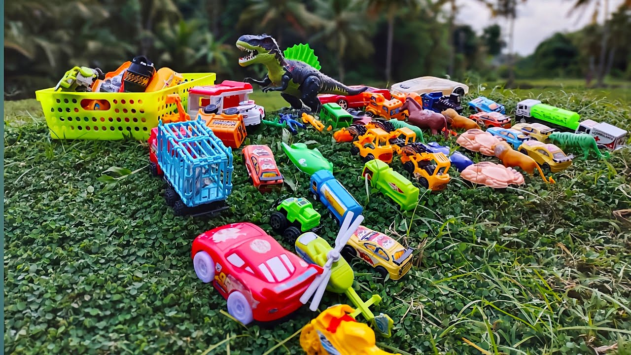 Mencari mainan, Mobil excavator, Truk Pasir#mainananak ...