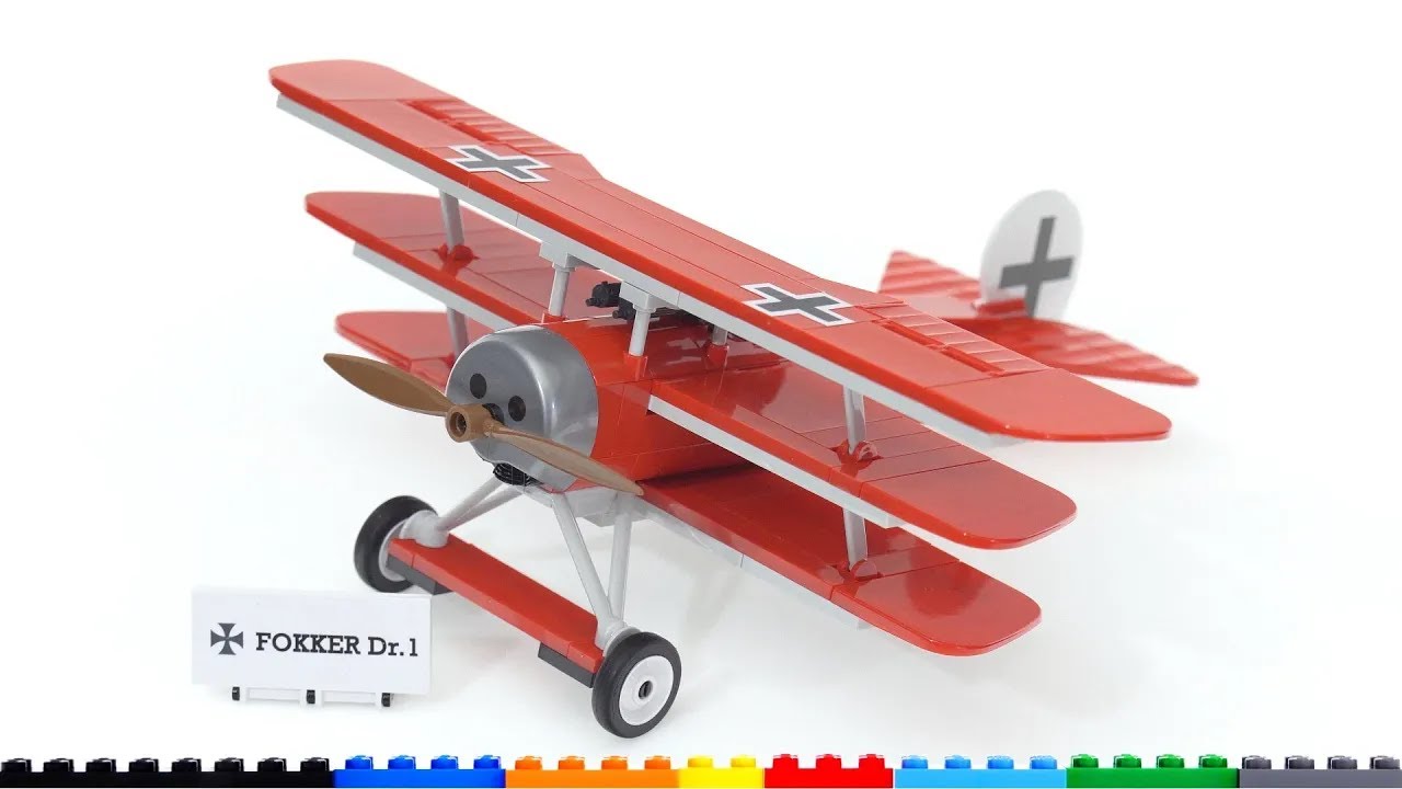 COBI Fokker DR-1 "Red Baron" triplane review 20210629 - YouTube