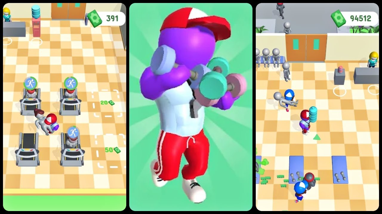 Gym Rush - Workout Mobile Game | Gameplay Android & Apk - YouTube