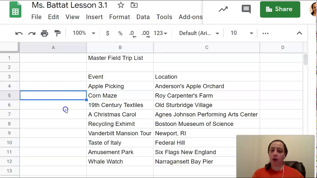 Spreadsheets 1 - YouTube