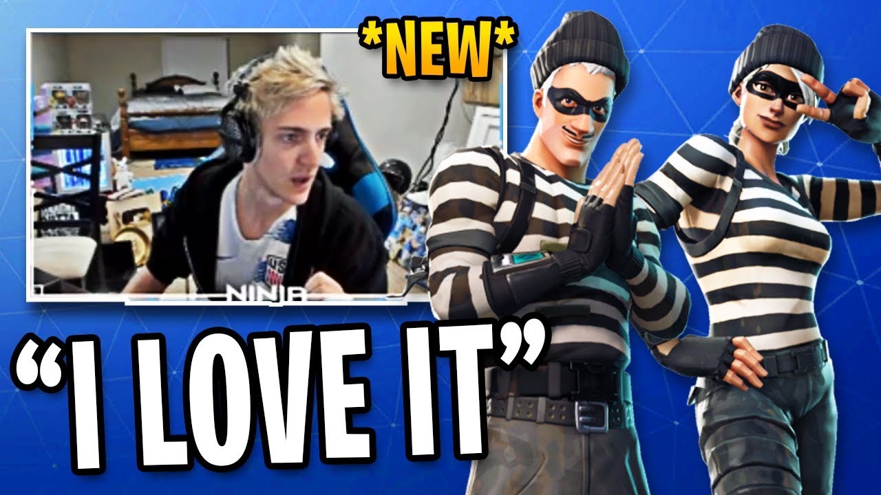 Ninja Reacts to NEW Jailbird Fortnite Skins, Pickaxe & Glider ...