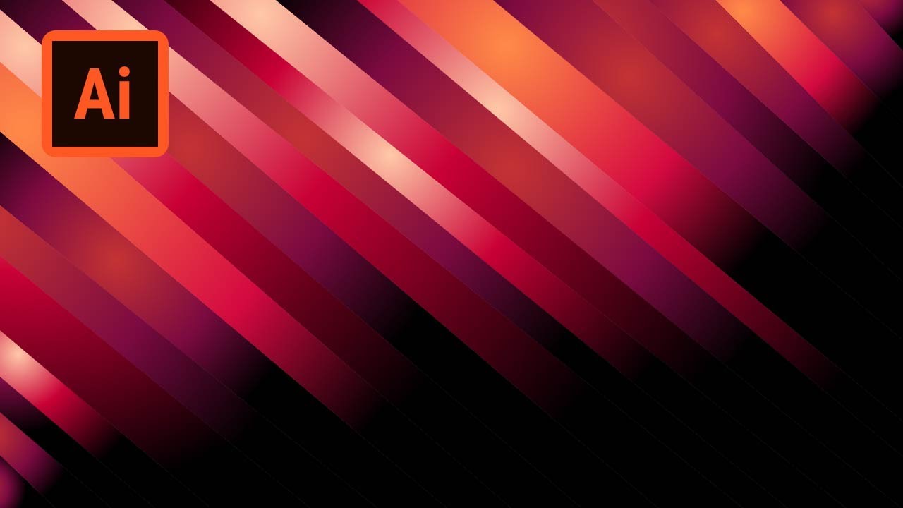 creating beautiful colorful strips background in adobe illustrator ...