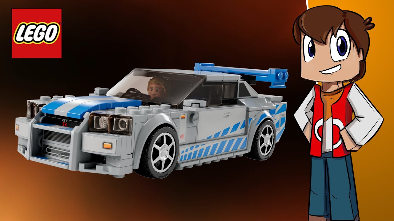 R34 Nissan GTR // Lego Speed Champions Speed Build Timelapse - YouTube