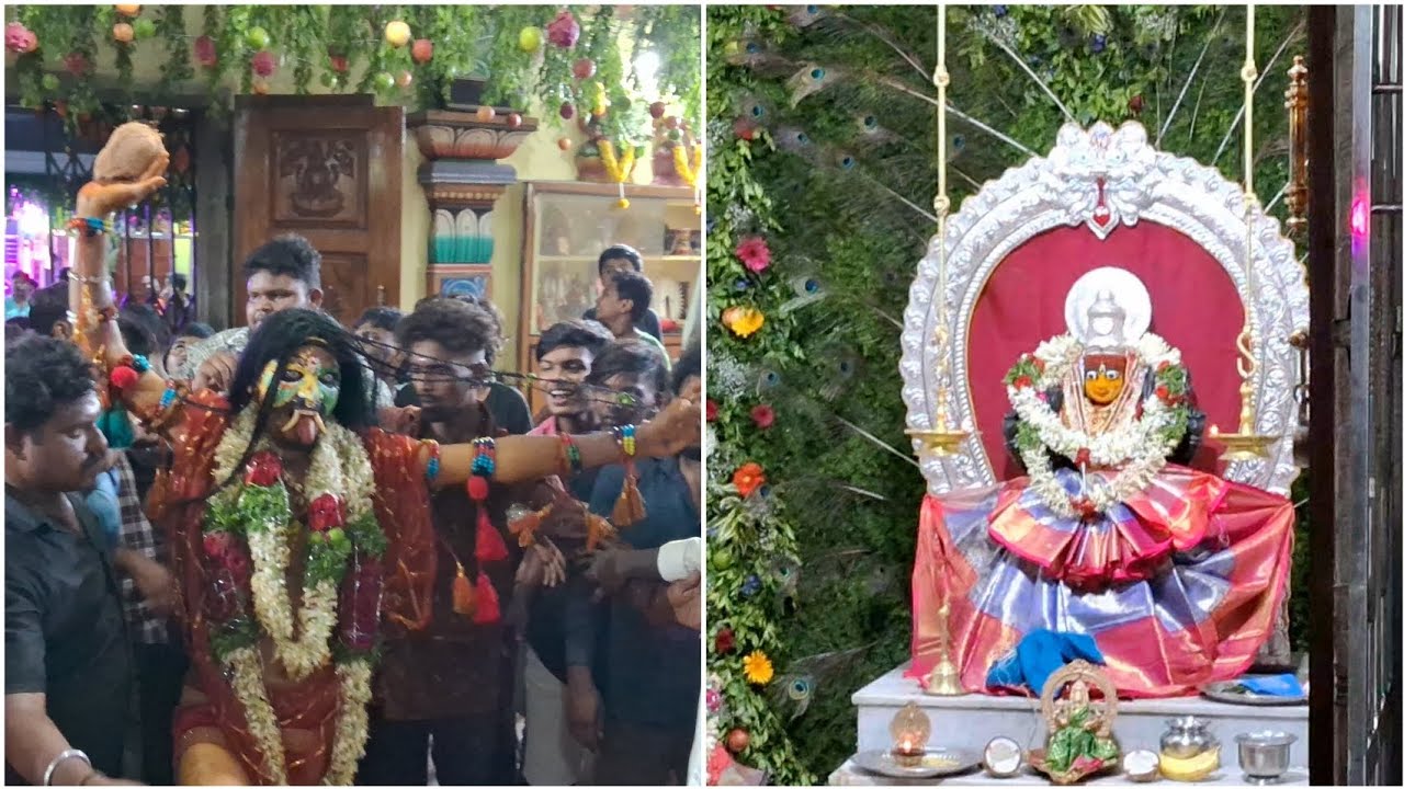Potharaju Mass Dance in Devi Dandu Marrama Temple🔥 | Balamrai Bonalu ...