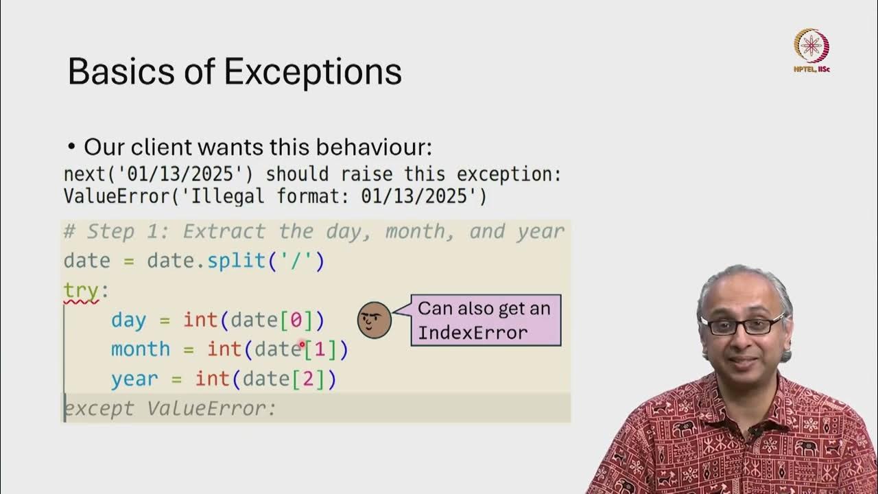Lec 125 Exceptions - YouTube