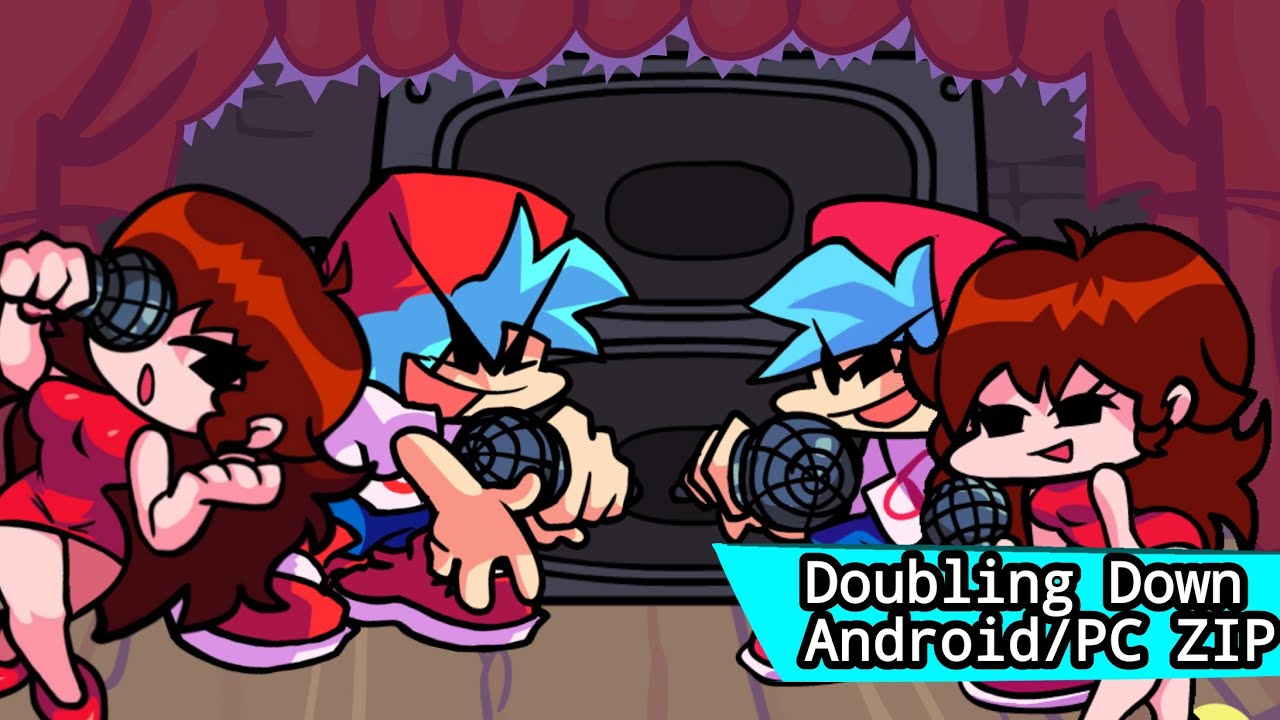 FNF MOD DOUBLING DOWN COVER BF GF OLD VS BF GF NEW ANDROID/PC ZIP ...