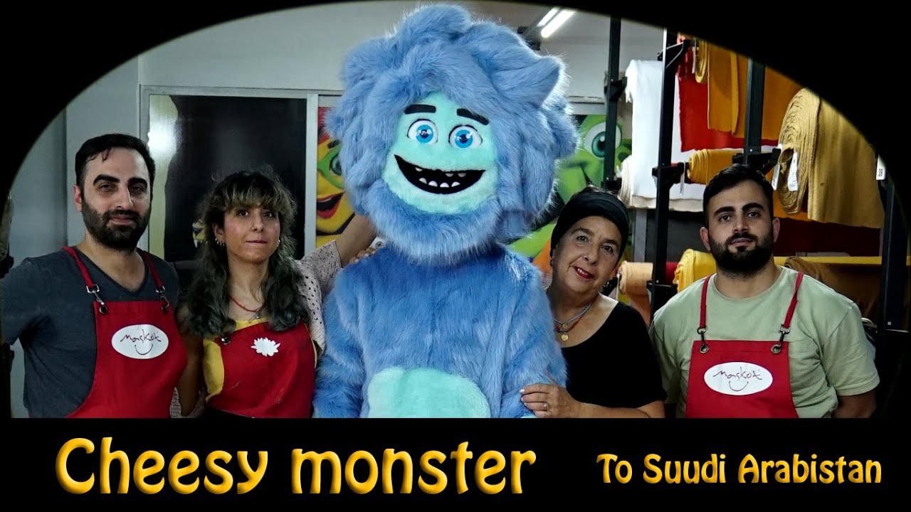Cheesy Monster Mascot - YouTube