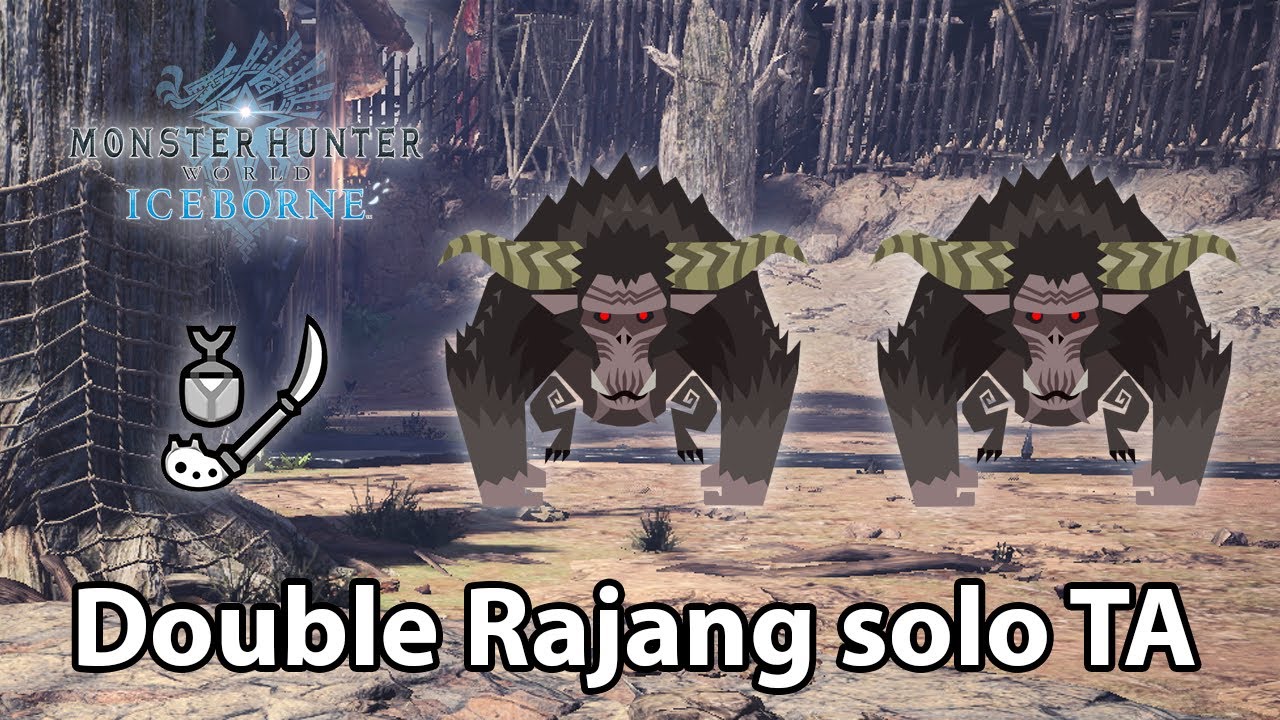 MHW:IB | Muscle Monkey Madness (x2 Rajang) solo (Insect Glaive) - 7'26 ...