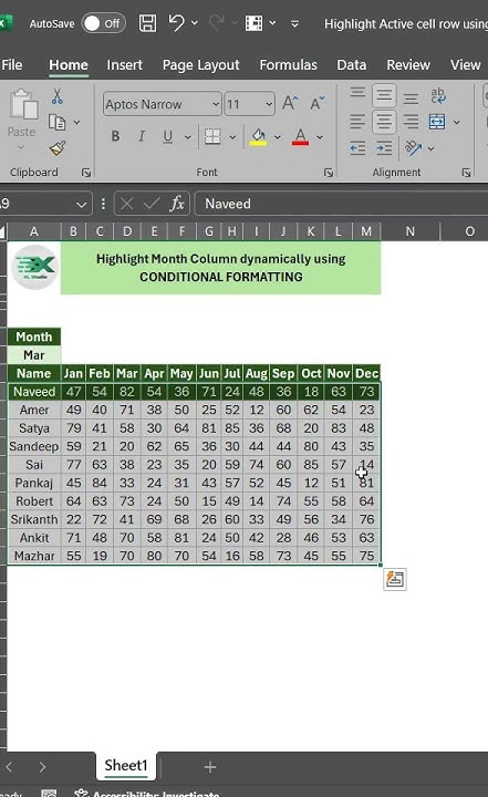 Highlight Active Cell In Excel Shorts Exceltips Vba Exceltricks Youtube
