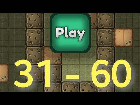 Push the box puzzle levels 31-60 walkthrough - YouTube