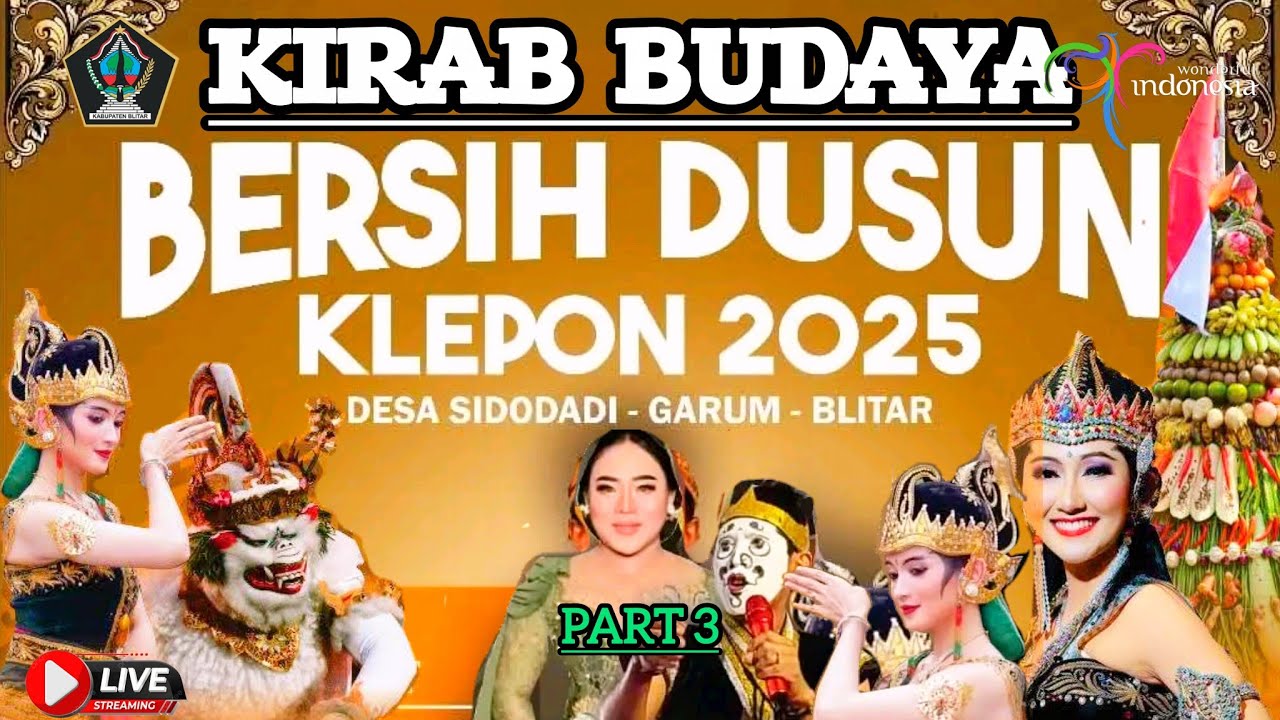 🔴 LIVE KARNAVAL KLEPON SIDODADI GARUM BLITAR 2025 || PART 3 - YouTube