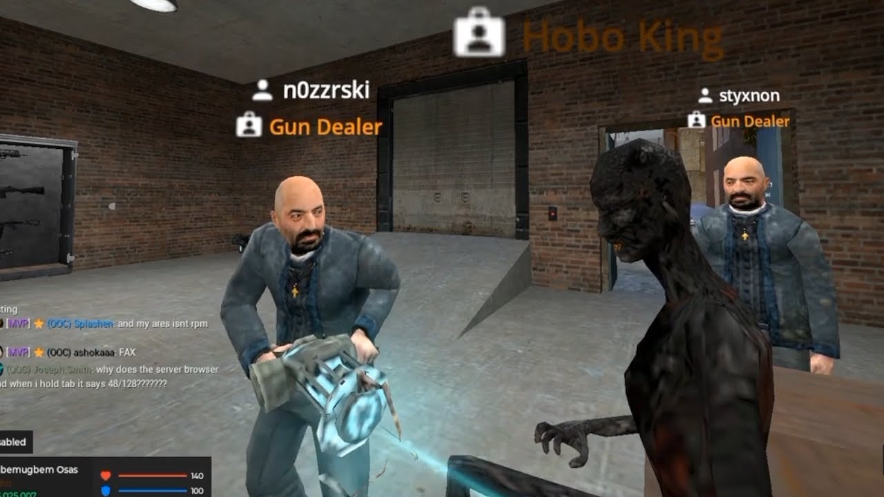 Sitting is 'interfering' in GMod DarkRP - YouTube