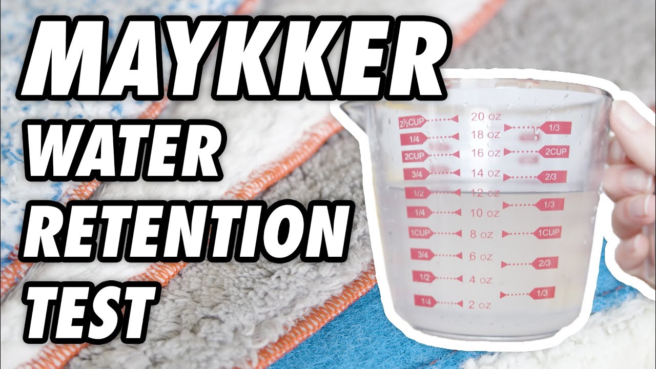 Maykker Scrubber Sleeve Water Retention Test - YouTube