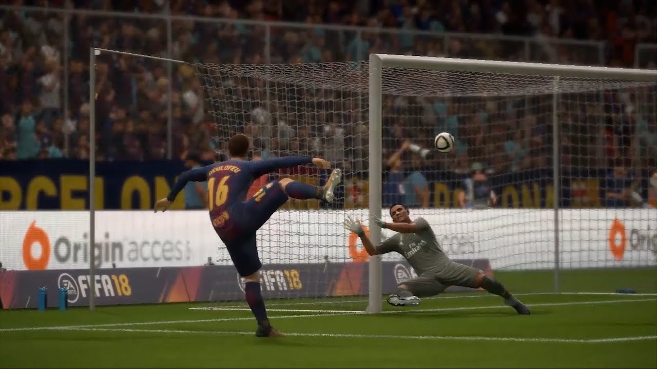 BEST GOALS in FIFA 18 BAR vs RMA !!! - YouTube