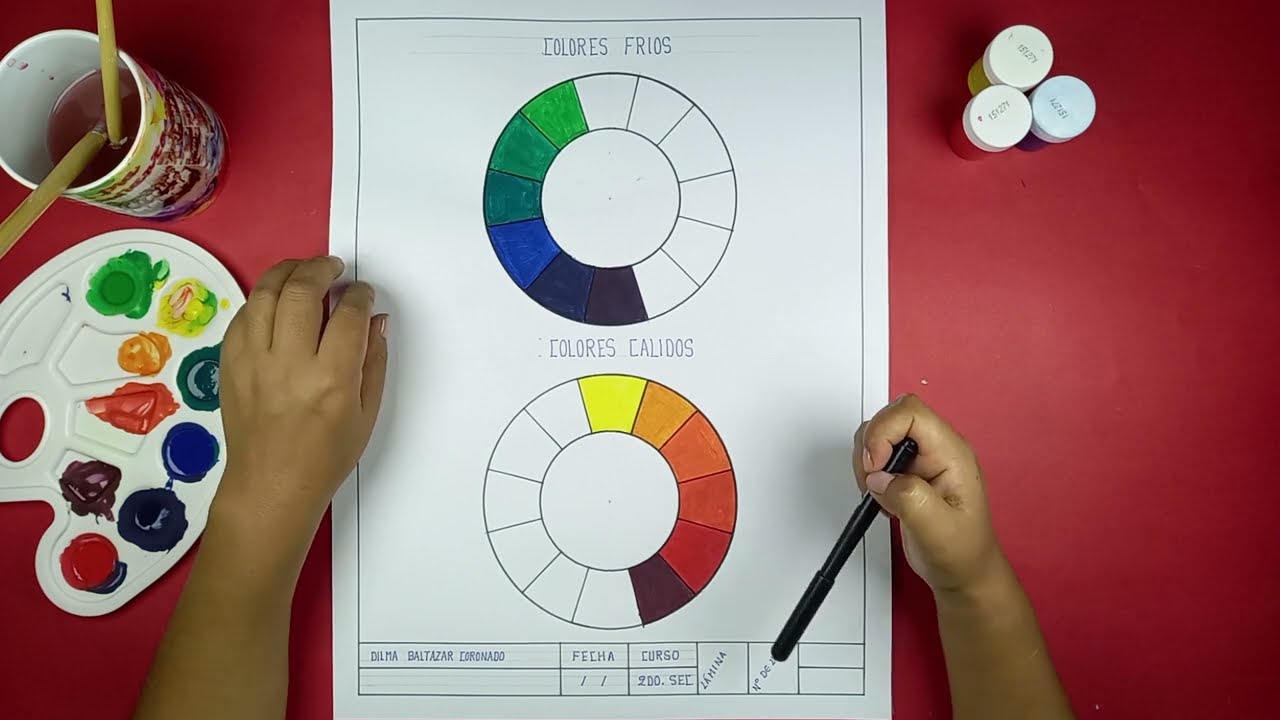 Colores Frios LOS COLORES CÁLIDOS Y FRÍOS /Dibujo Mano #Arte