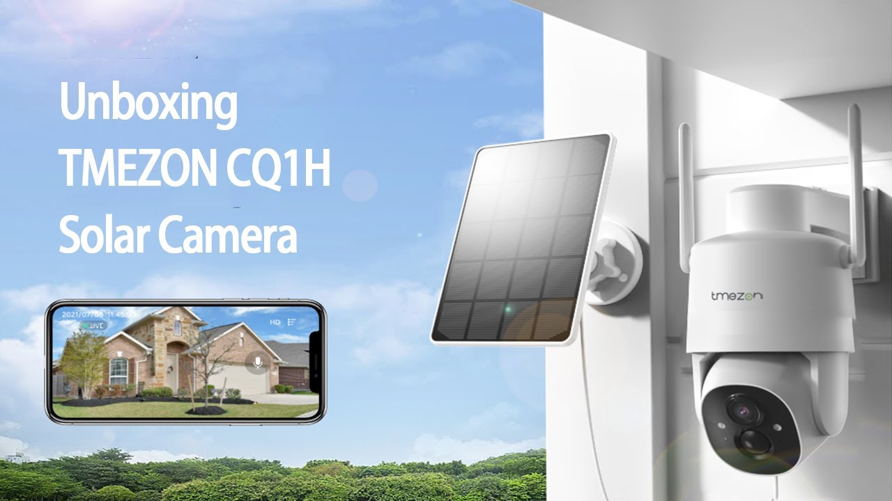 Unboxing TMEZON CQ1H Solar Camera Security Outdoor Cam - YouTube