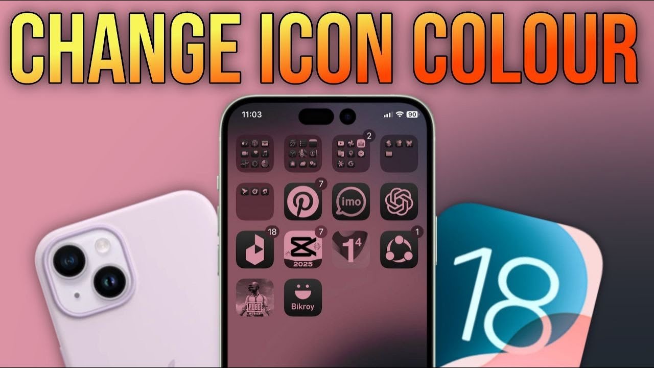 Now Change the Color of Your App Icons in iOS 18 || Tech Wash - YouTube