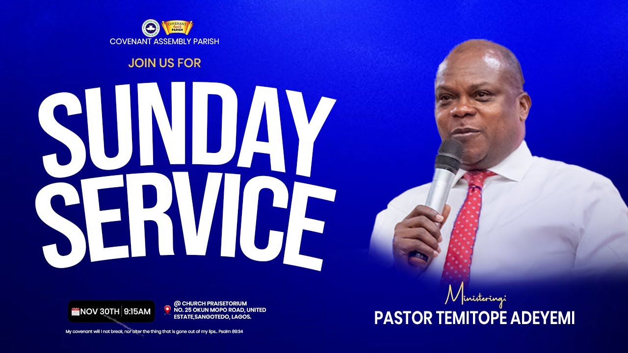 PASTOR TEMITOPE ADEYEMI || SUNDAY CELEBRATION SERVICE || 30TH NOV 2025 ...