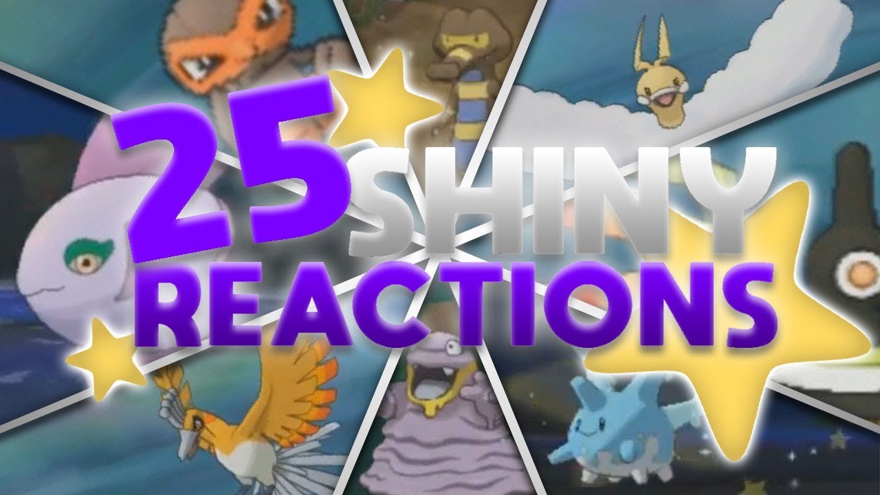 25 Live Shiny Pokémon Reactions (101-125) - YouTube