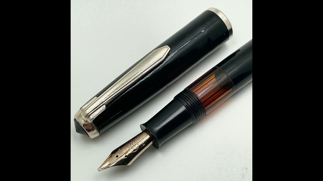 Bock Music Nib Fountain Pen Piston Filler Flex West Germany - YouTube