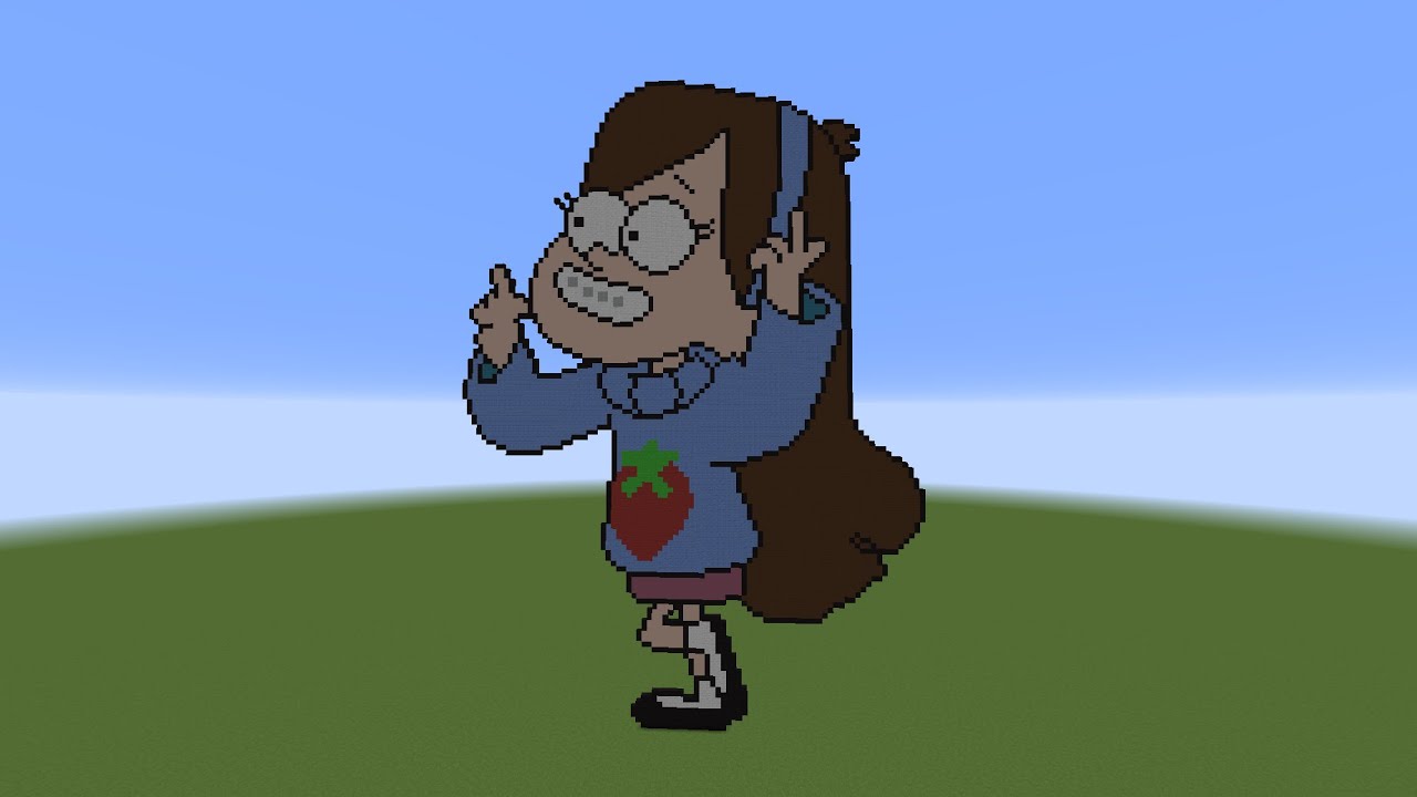 Gravity falls - Mabel Pines: pixel art speed build - YouTube