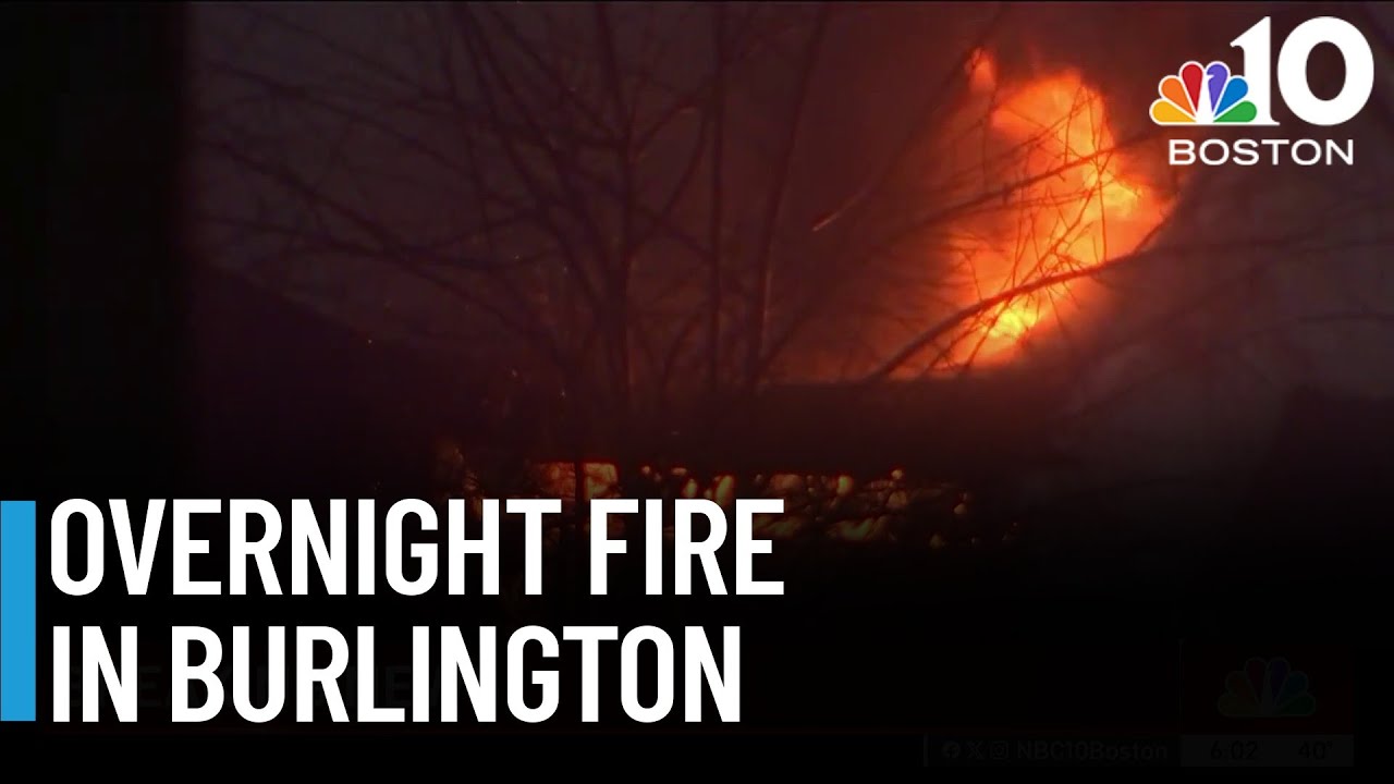 Overnight house fire in Burlington - YouTube