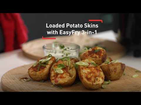 Tefal x Poppy Cooks | Loaded Potato Skins With Easy Fry 3in1 - YouTube