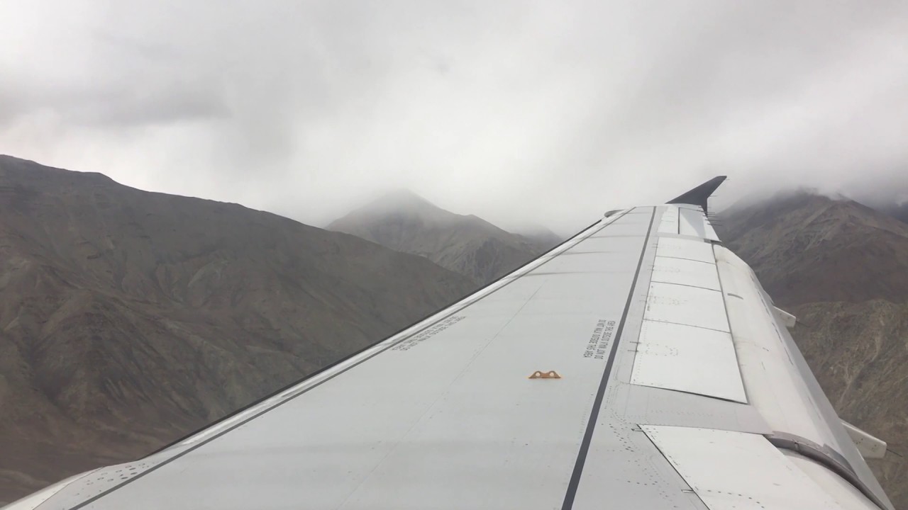 Landing at Leh airport - YouTube