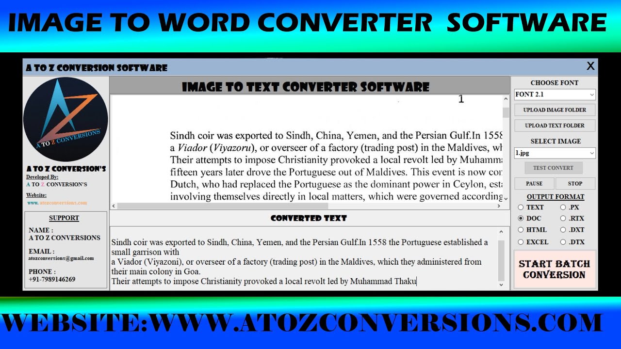 Data Entry Image To Word Conversion Software | How To Use Image To Word ...