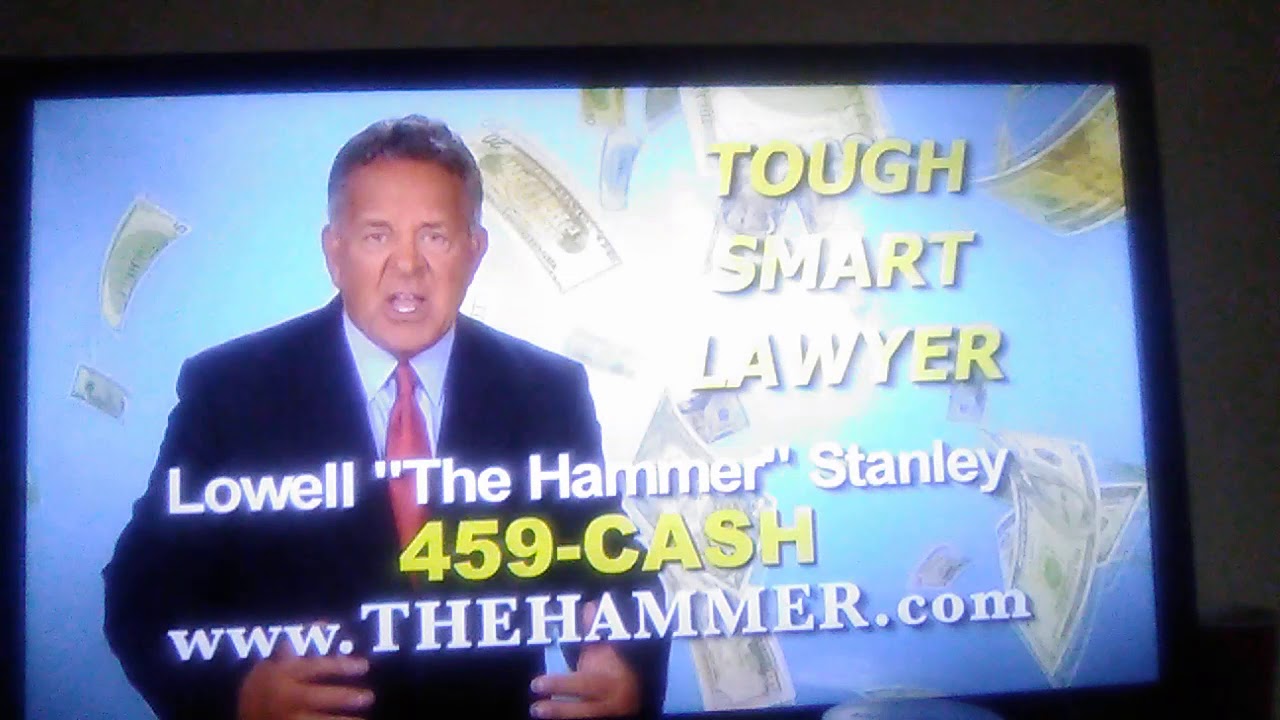 Lowell "The" Hammer Stanley Commercial Short Version #3 (WVBT) - YouTube