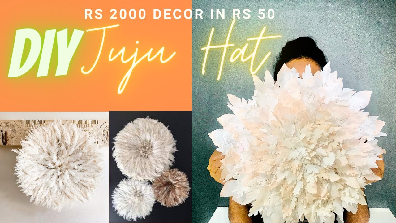 Juju Hat Tutorial | Cute home decor | DIY home Decor | Cheap decor ...