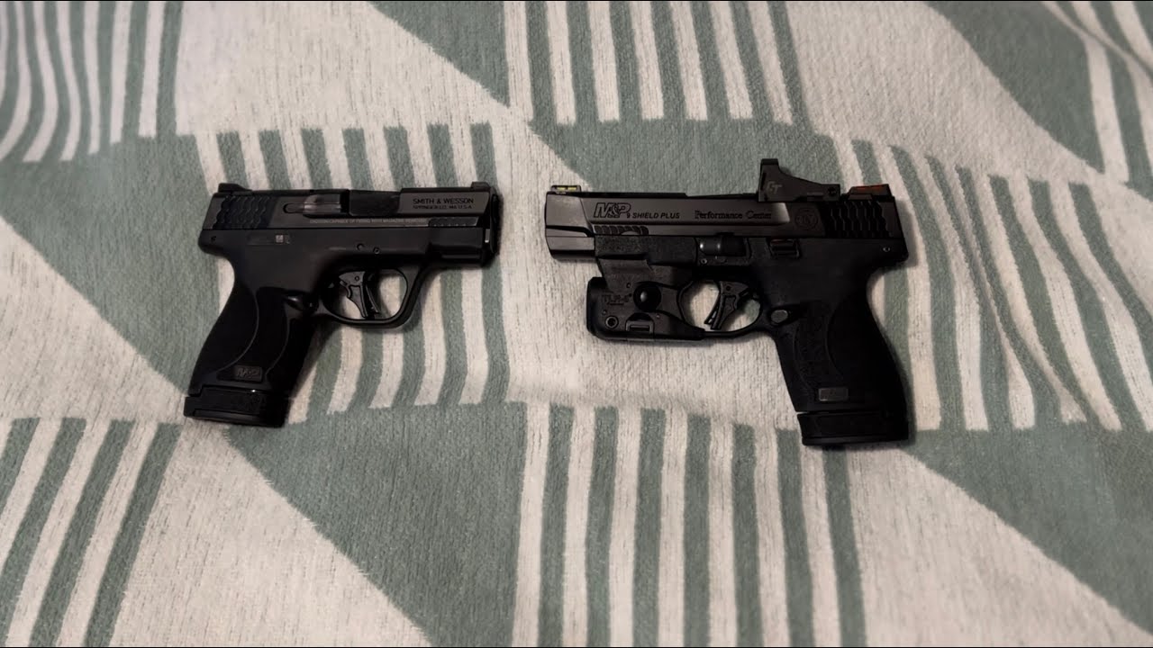 S&W Shield plus and performance center 4” comparison - YouTube