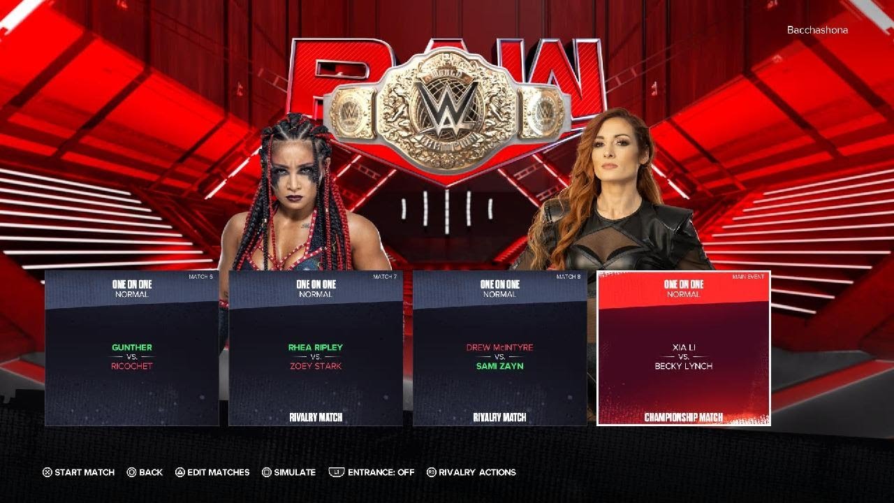 WWE 2K24 l Raw l week 3 l Reah Ripley - YouTube