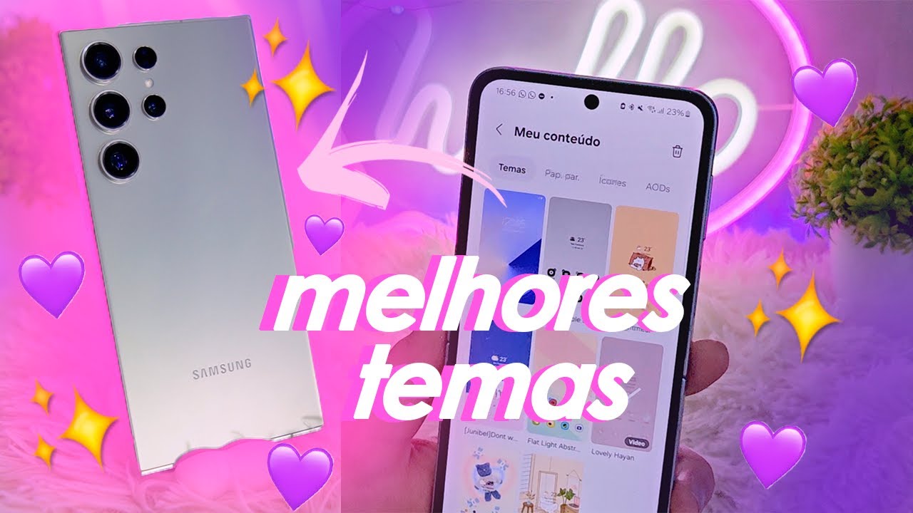 🐻🎀 Novos TEMAS lindos da SAMSUNG 📲 GRÁTIS - YouTube