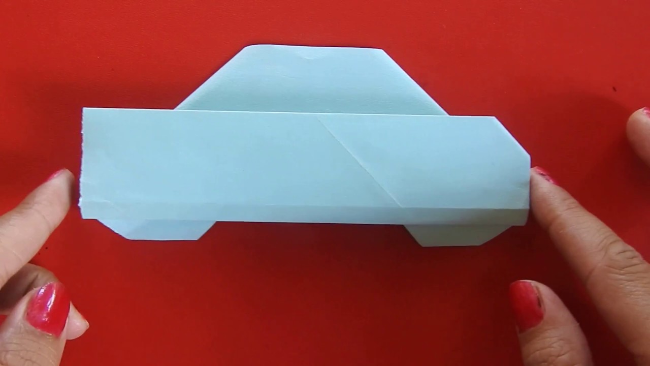 How To Make An Easy Origami Paper Car - YouTube