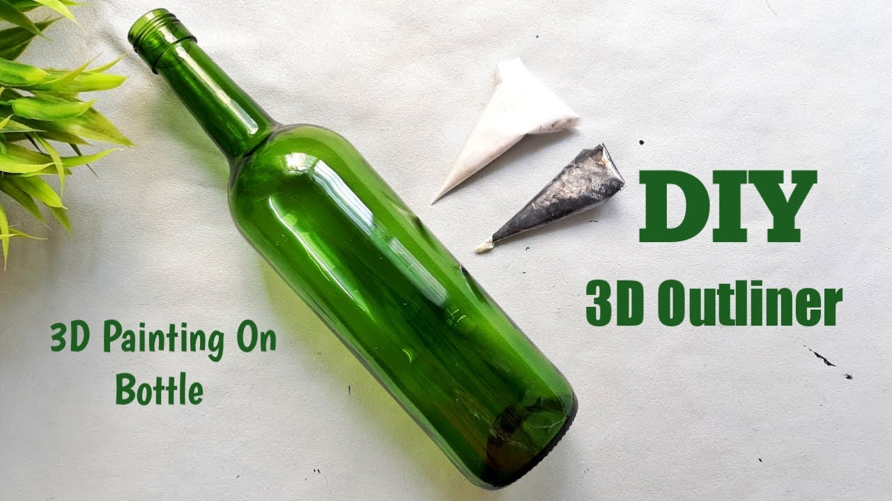 How to make 3d Outliner at home l Homemade Outliner l Bottle Art l ...