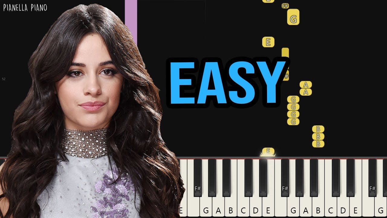 Camila Cabello - Shameless | EASY Piano Tutorial by Pianella Piano ...