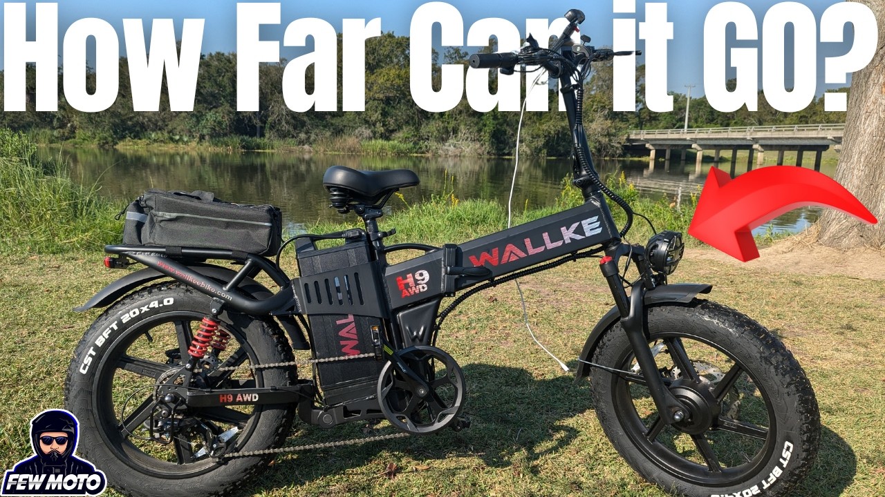 LONGEST Range Ebike? Wallke H9 Dual Motor Test: How Far Can a 60Ah ...