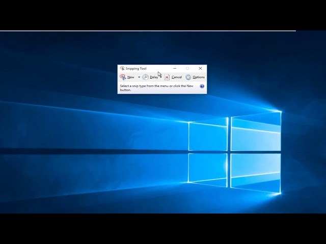 How To Use Snipping Tool On Windows 10 Youtube