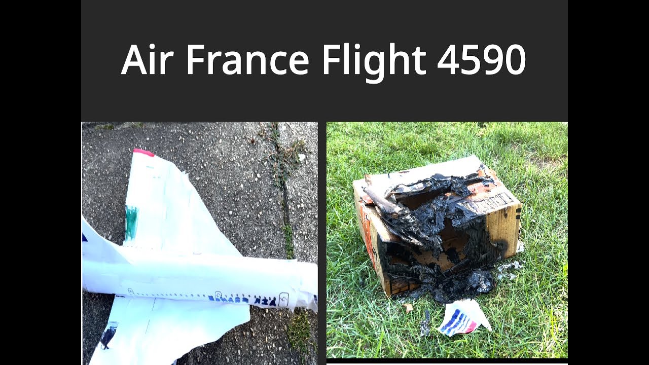 Air France Flight 4590 Concorde disaster Cardboard/paper Model version ...