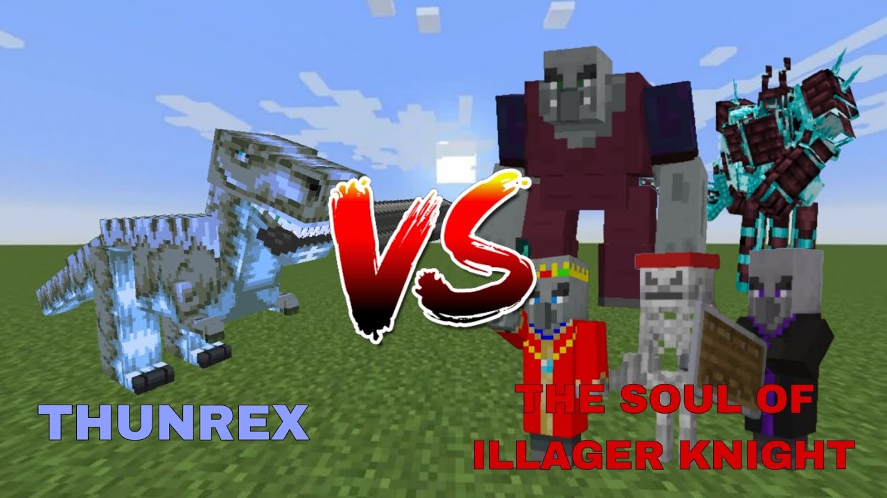 Thunrex vs The Soul Of Illager Knight | minecraft Mob battle | - YouTube
