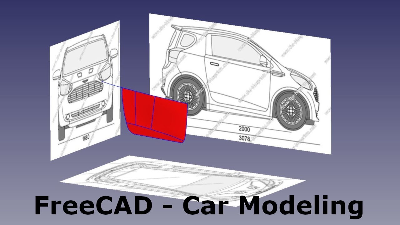 FreeCAD Car Modeling - YouTube