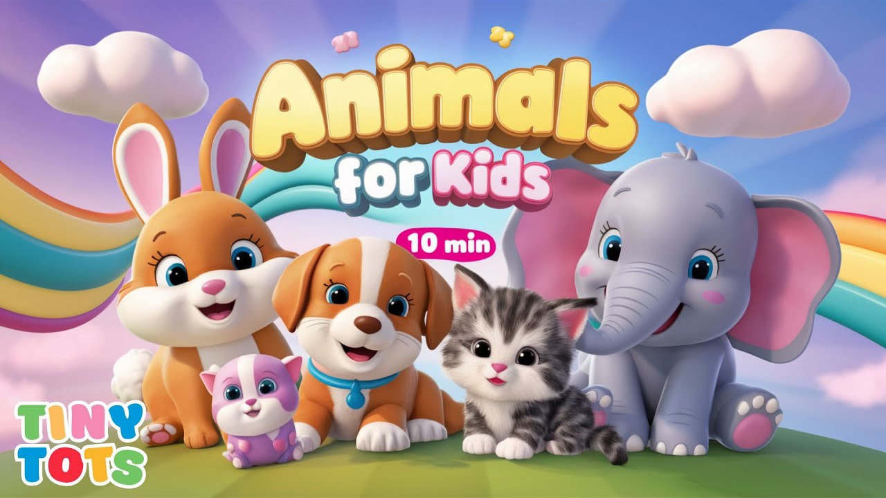 Our Favorite Animals Song | Vocabulary for Kids | Education Video for ...