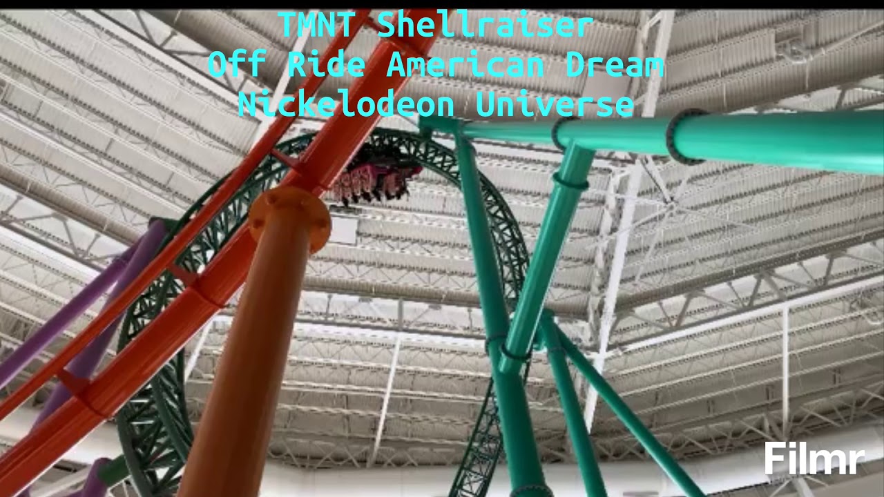TMNT Shellraiser Off Ride American Dream Nickelodeon Universe - YouTube