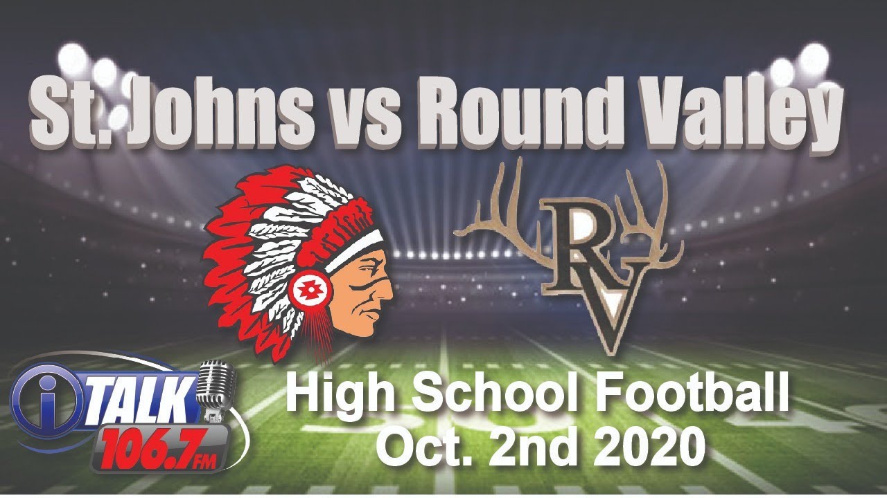 St. Johns vs Round Valley High School Football Full Game Redskins vs ...